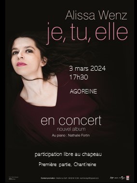 Alissa Wenz, une nouvelle Barbara? en concert le 3 mars 2024 - Pour l ...